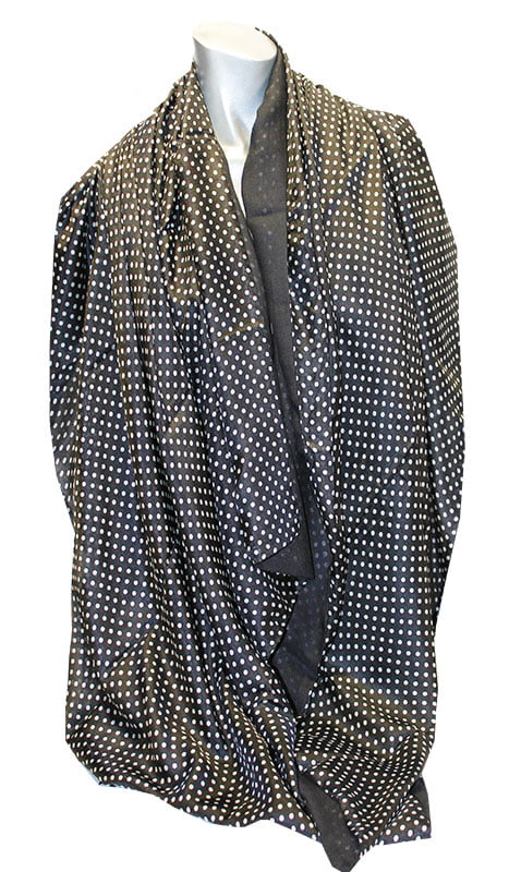 Fular de seda XL lunares negro - Julunggul